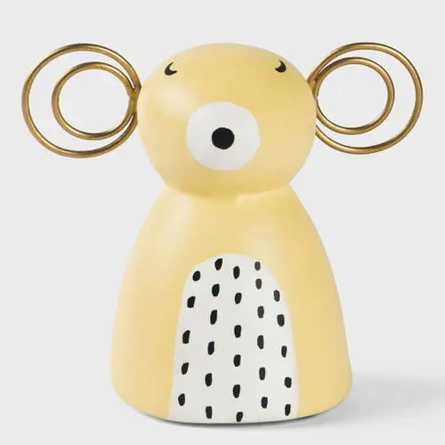 MELA ARTISANS Winter Bear Figurine - White And Gold