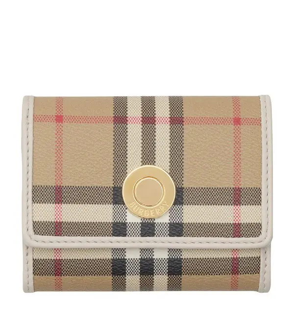 Burberry Check Folding Wallet - Neutral