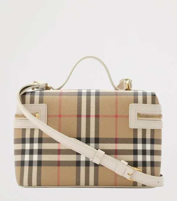 Burberry Check Pattern Vanity Case - Neutral