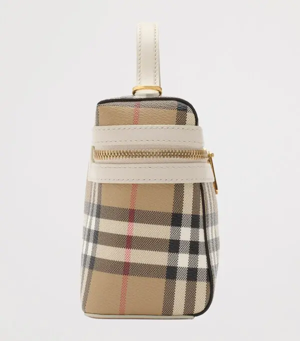Burberry Check Pattern Vanity Case - Neutral