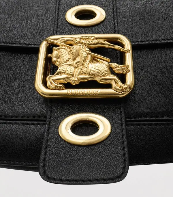 Burberry Leather Rider Bag - Black