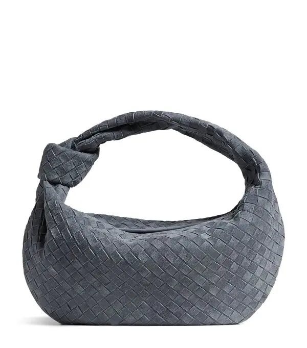Bottega Veneta Classic Suede Jodie Shoulder Bag - Blue