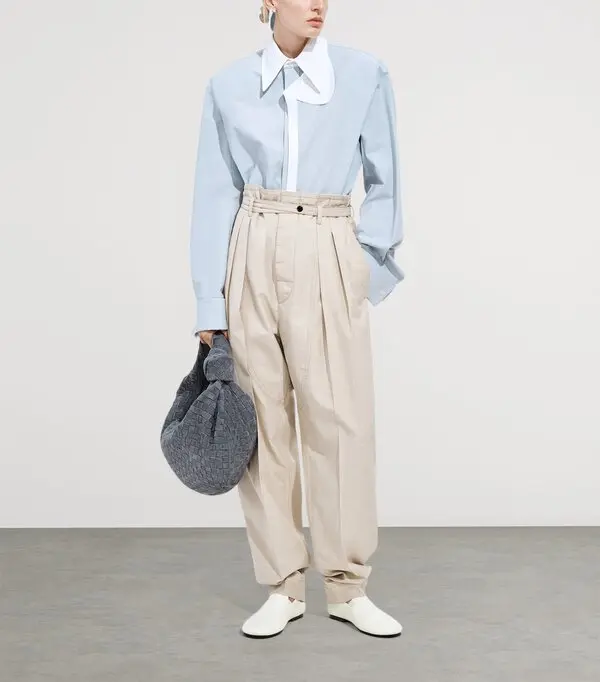 Bottega Veneta Classic Suede Jodie Shoulder Bag - Blue