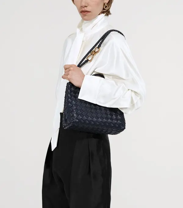 Bottega Veneta Small Andiamo Top-handle Bag - Blue