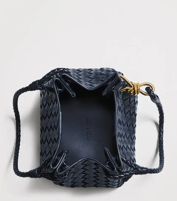 Bottega Veneta Small Leather Parachute Shoulder Bag - Blue