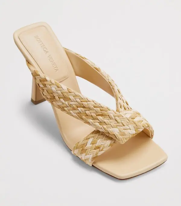 Bottega Veneta Raffia Riva Mules - Brown