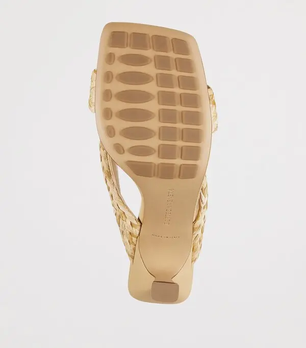 Bottega Veneta Raffia Riva Mules - Brown