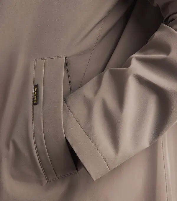 MOORER Water-repellent Hektor-kn Overcoat - Brown