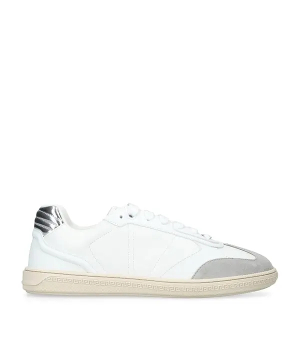 Versace Leather Low-top Sneakers - White