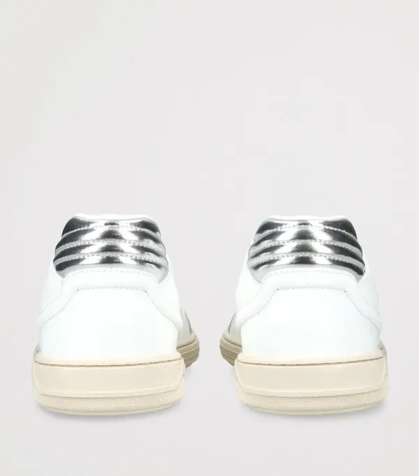 Versace Leather Low-top Sneakers - White