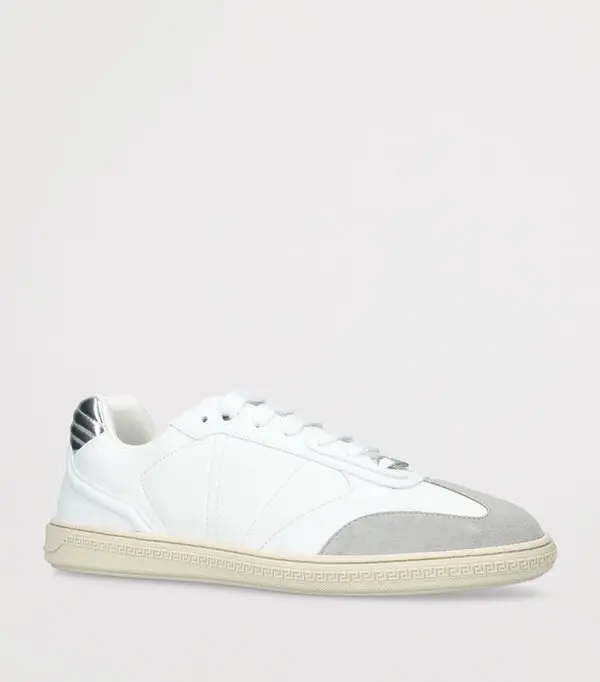 Versace Leather Low-top Sneakers - White