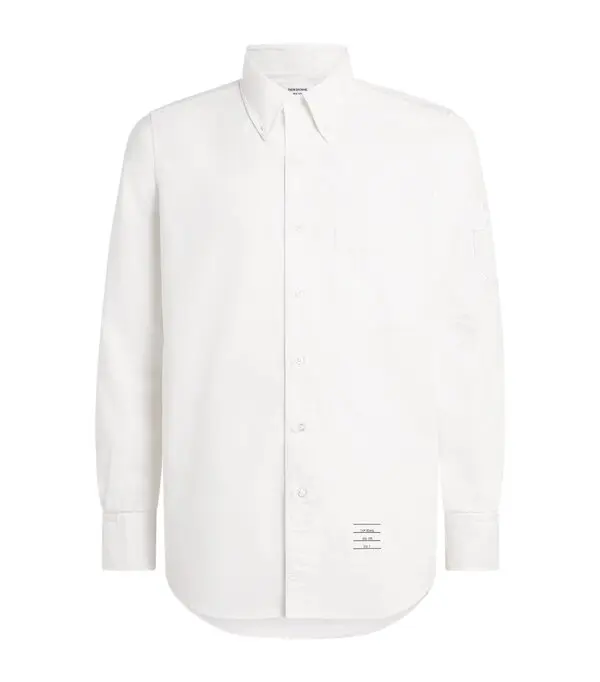 Thom Browne Cotton Hector Embroidered Shirt - White