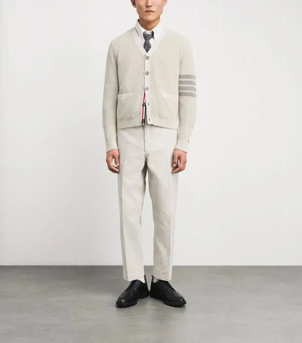 Thom Browne Cotton Hector Embroidered Shirt - White