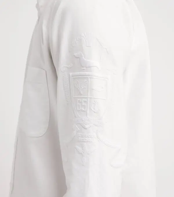 Thom Browne Cotton Hector Embroidered Shirt - White