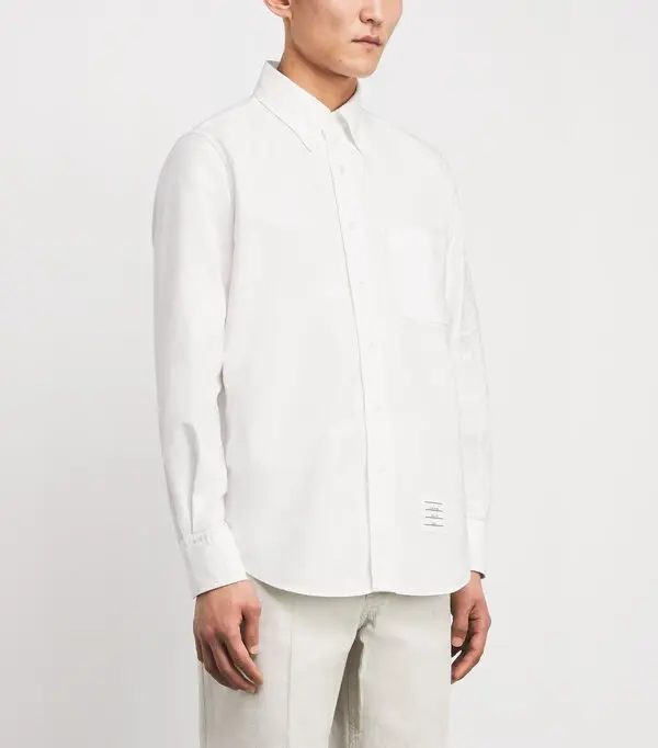 Thom Browne Cotton Hector Embroidered Shirt - White