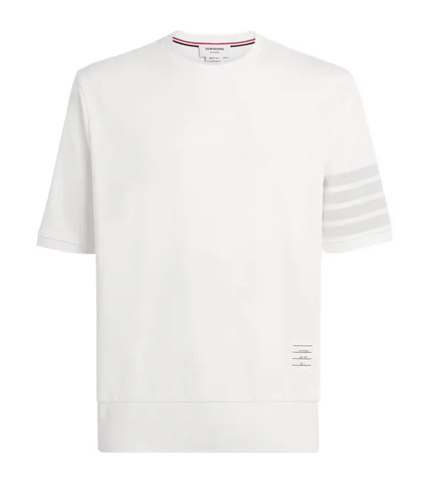 Thom Browne Cotton 4-bar T-shirt - White