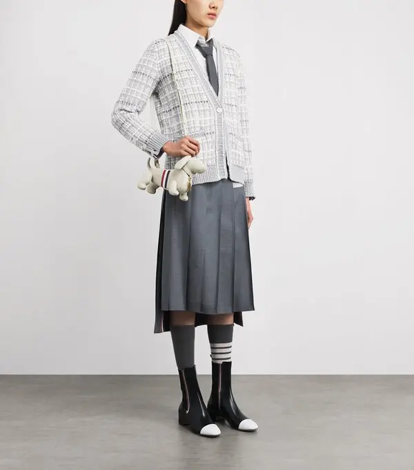 Thom Browne Tweed V-neck Cardigan