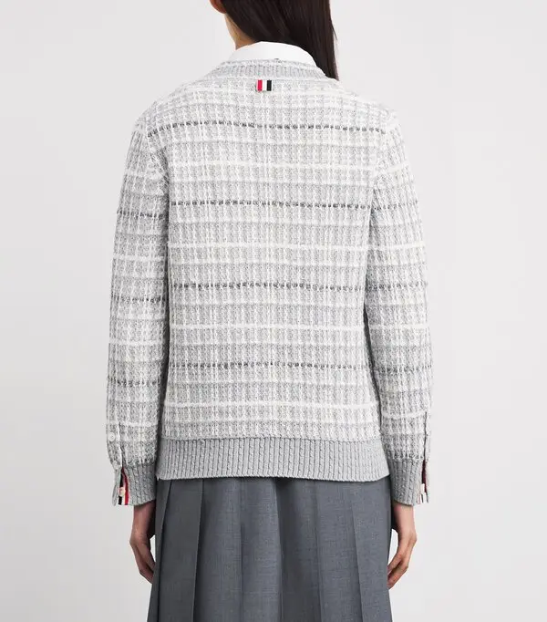 Thom Browne Tweed V-neck Cardigan