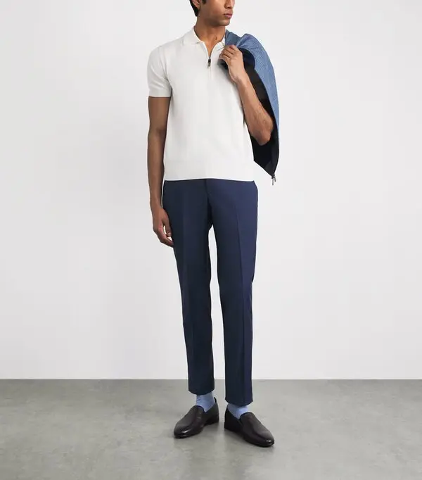 Pal Zileri Wool-blend Slim Trousers