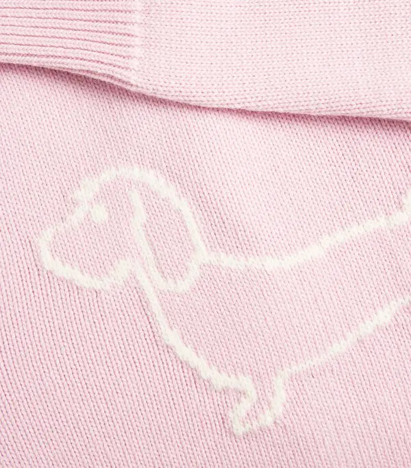 Thom Browne Wool Hector 4-bar Cardigan - Pink