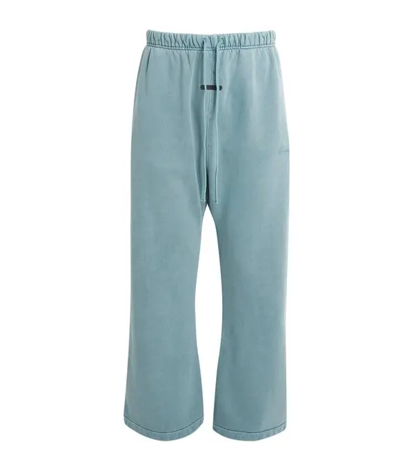 Fear Of God Cotton Embroidered Logo Sweatpants - Blue