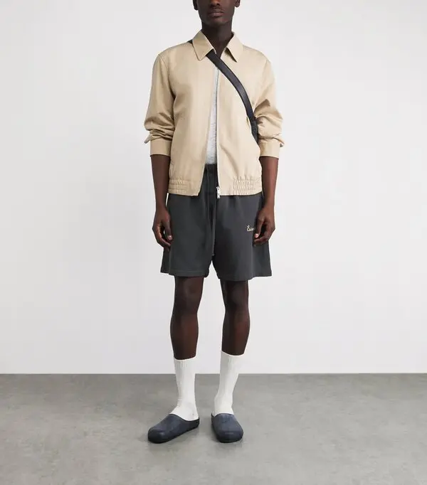 Fear Of God Cotton Logo Sweat Shorts - Black