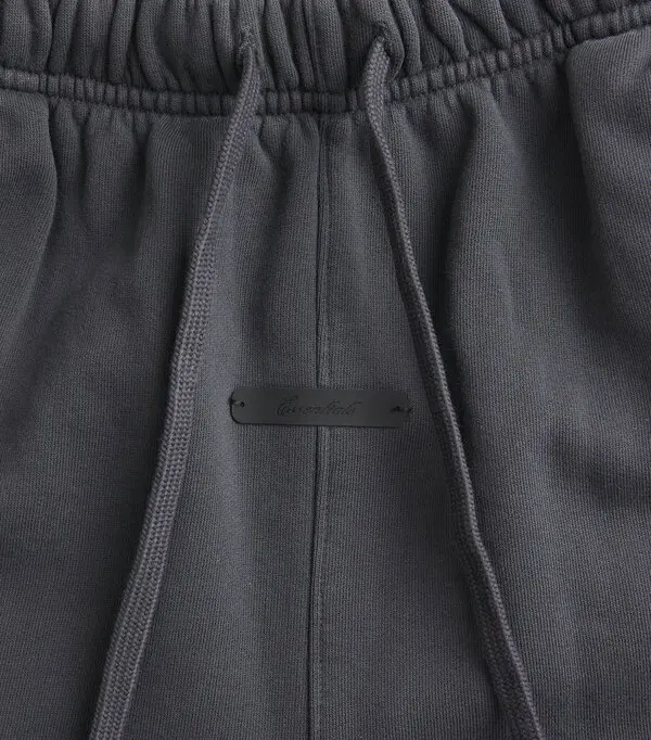 Fear Of God Cotton Logo Sweat Shorts - Black
