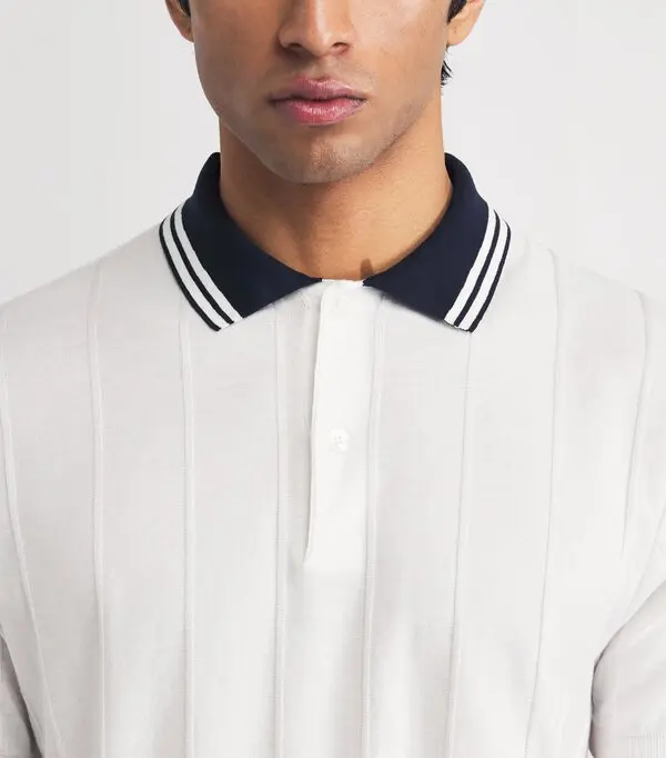 Paul & Shark Cotton Rib-knit Polo Shirt