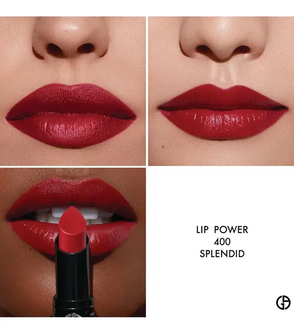 ARMANI Lip Power Vivid Color Long Wear Lipstick - Red