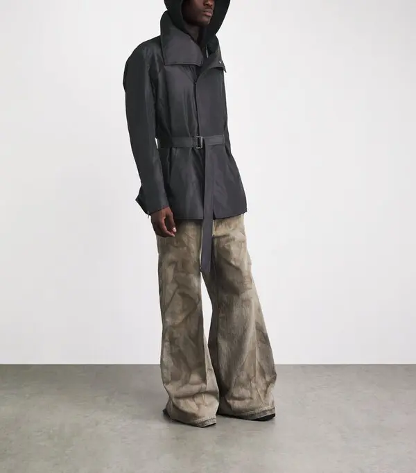 Rick Owens Silk Taffeta Dracucaban Jacket
