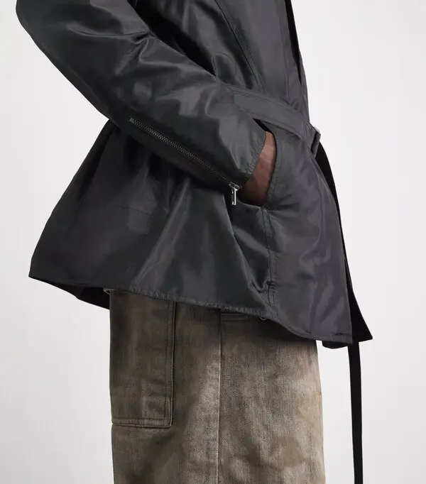 Rick Owens Silk Taffeta Dracucaban Jacket
