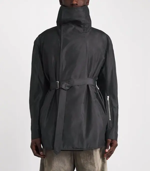 Rick Owens Silk Taffeta Dracucaban Jacket