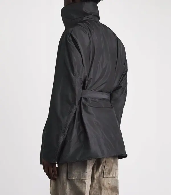 Rick Owens Silk Taffeta Dracucaban Jacket