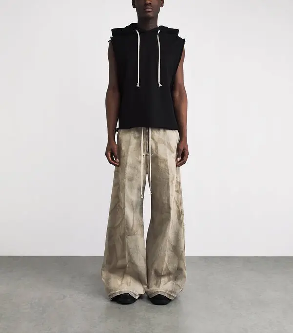 Rick Owens Denim Bela Wide-leg Trousers - Brown