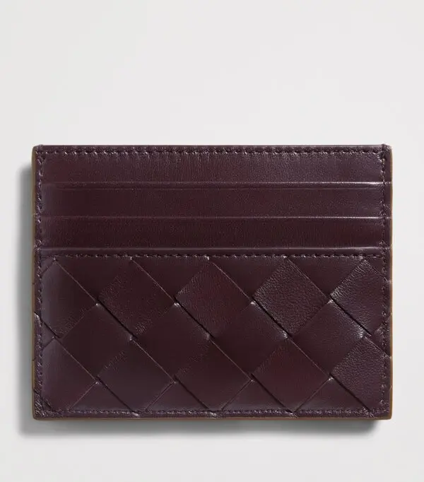 Bottega Veneta Nappa Leather Card Holder - Grey
