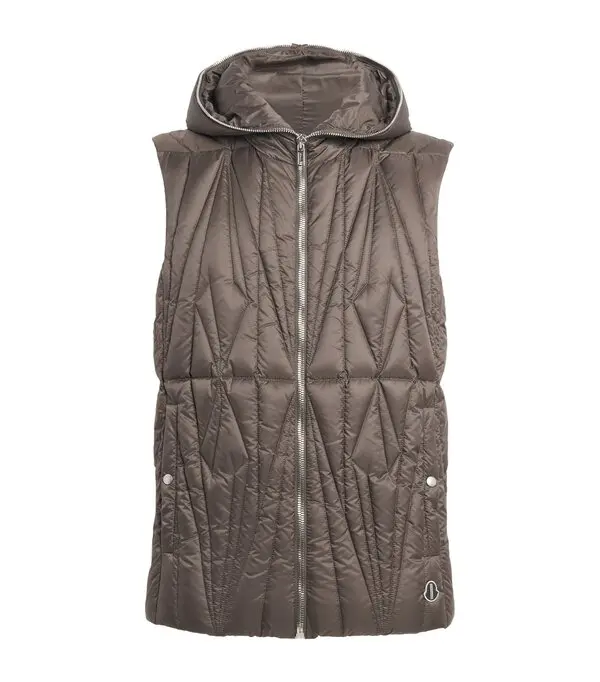 Rick Owens X Moncler Down Geocamo Gilet