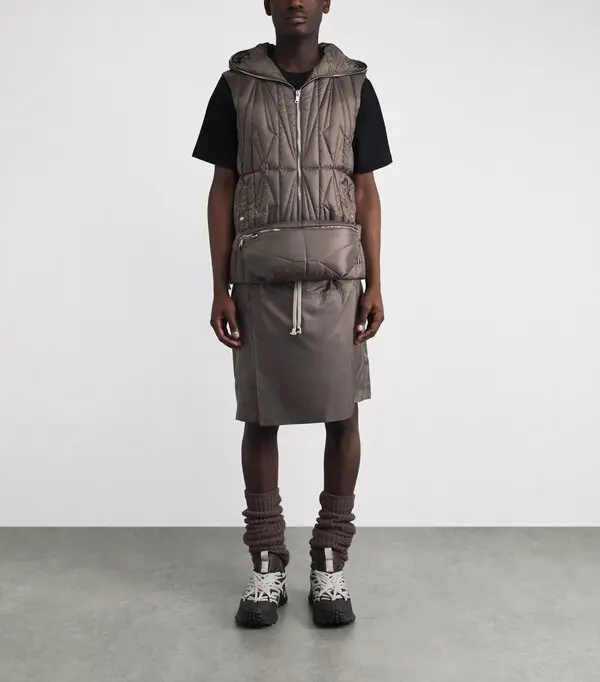 Rick Owens X Moncler Down Geocamo Gilet