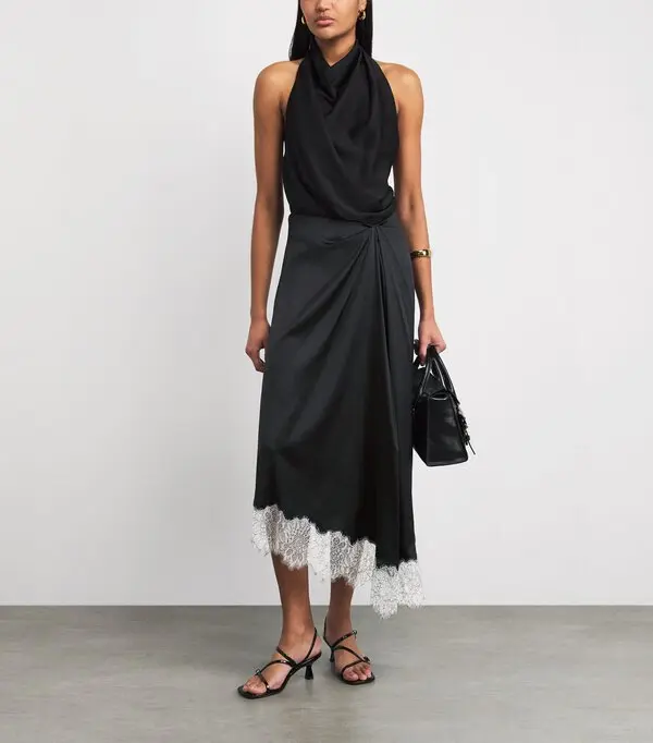 Staud Silk-blend Sonoma Midi Skirt