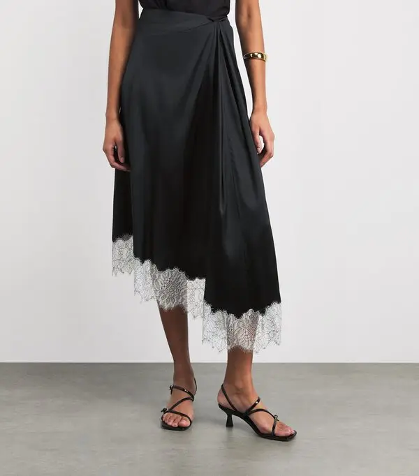 Staud Silk-blend Sonoma Midi Skirt