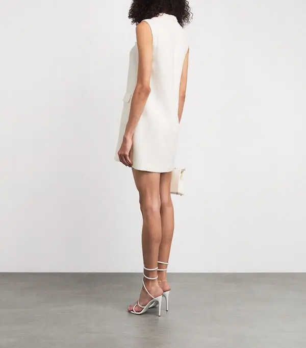 self portrait ivory lace trimmed mini dress Self-portrait main image 0