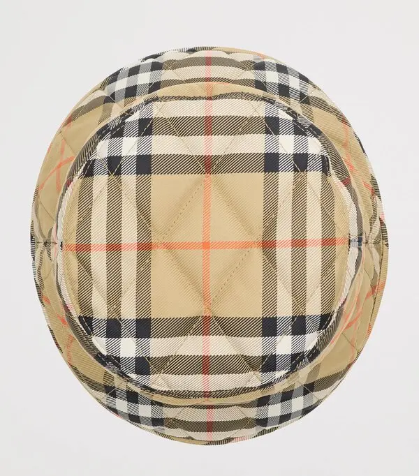 Burberry Quilted Bucket Hat - Neutral