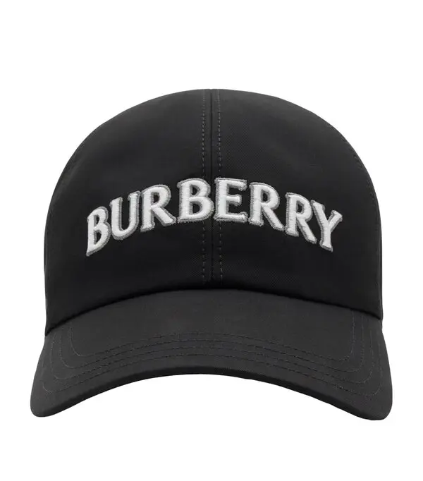Burberry Cotton Gabardine Baseball Cap - Black