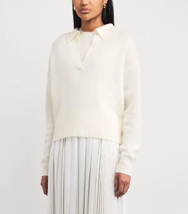 Almada Label Cashmere Collared Sweater