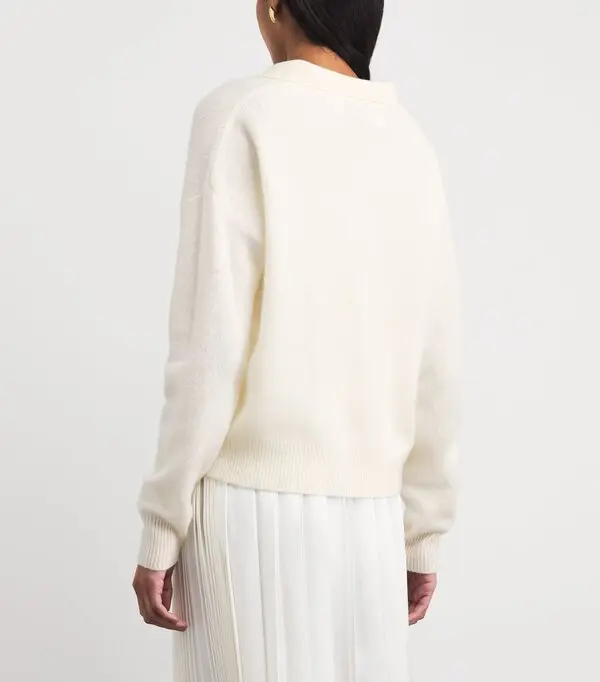 Almada Label Cashmere Collared Sweater