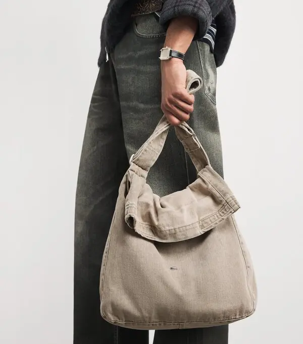 Our Legacy Denim Sling Messenger Bag - Green