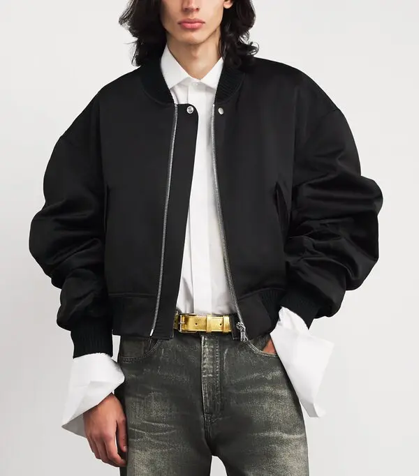 Comme Des Garçons Metallic Leather Buckle Belt