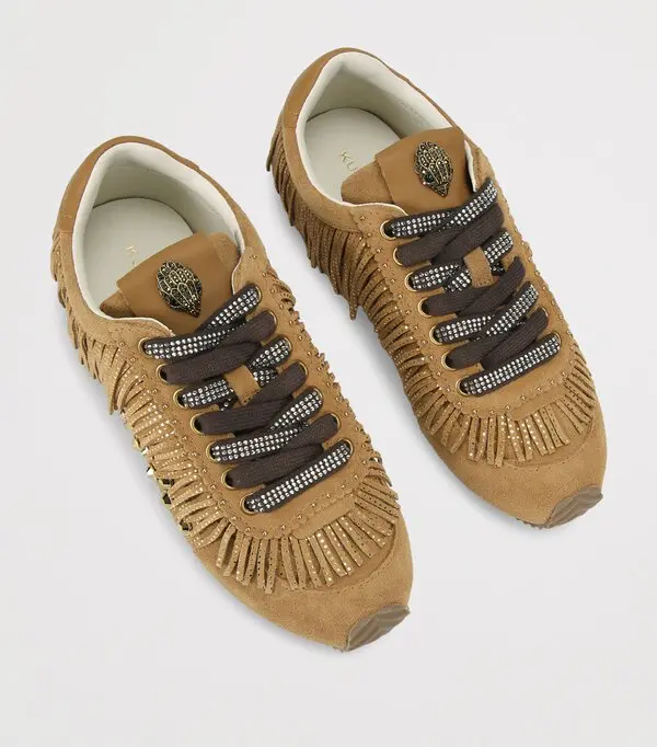 Kurt Geiger Suede Fringed Islington Sneakers