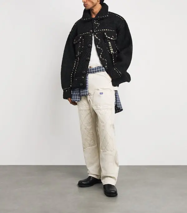 Kapital Wool Knitted Trucker Jacket