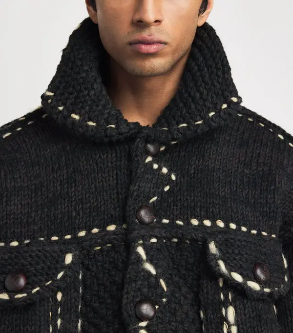 Kapital Wool Knitted Trucker Jacket