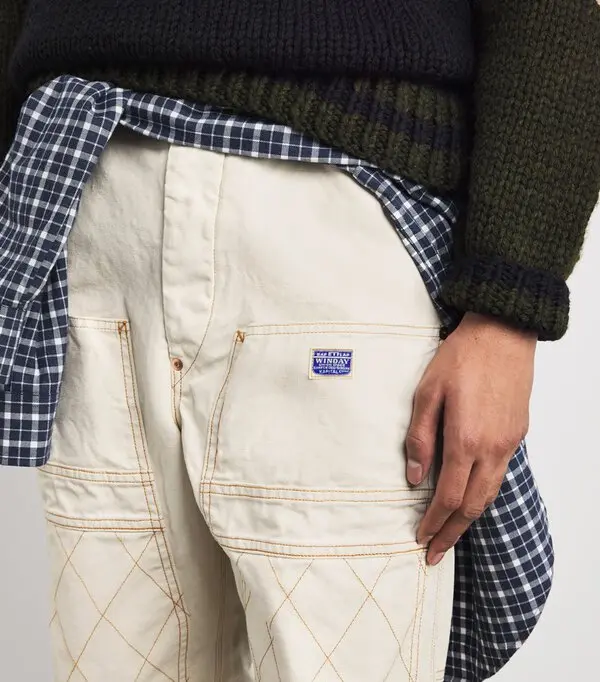 Kapital Canvas Lumber Straight Trousers - Beige